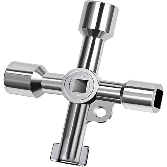 Clé Multifonction À 4 Pointes | Clé Compteur D'Eau | Clé D'Armoire ...