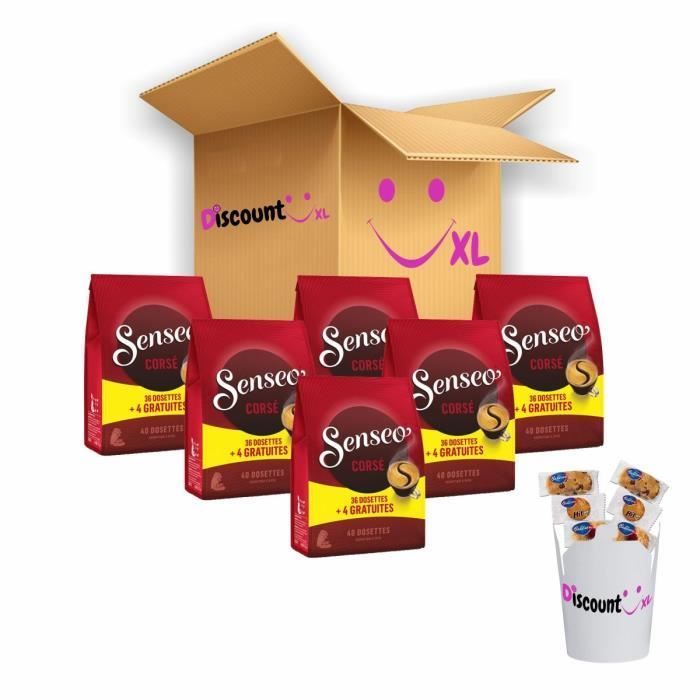 Café Senseo Corsé 240 dosettes + Bahlsen biscuits 15 x 6.5 gr ...