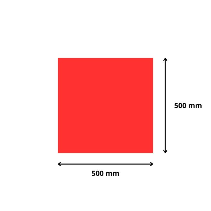 Plaque verre acrylique rouge 3 mm - 50 x 50 cm (500 x 500 mm) - Verre synthétique - Plaque PMMA ...