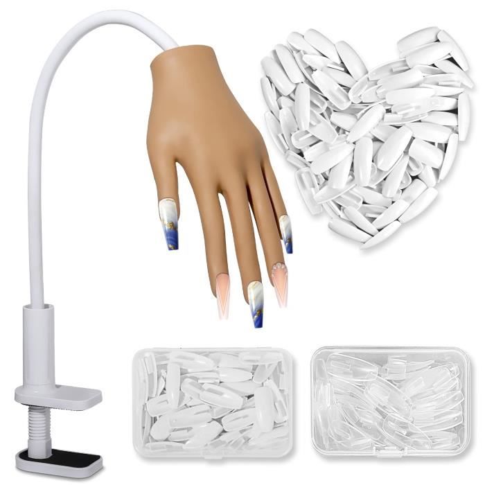 Main d Entrainement Pour Ongle,SPECOOL Silicone Main D'entrainement ...