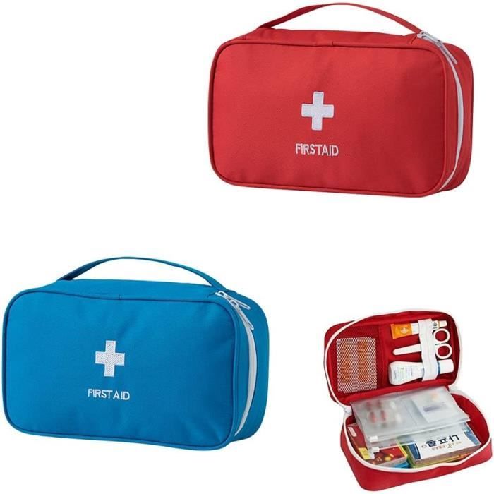 2 Pièces Trousse Secours Portable Kit, Trousse de Premier Secours Vide ...