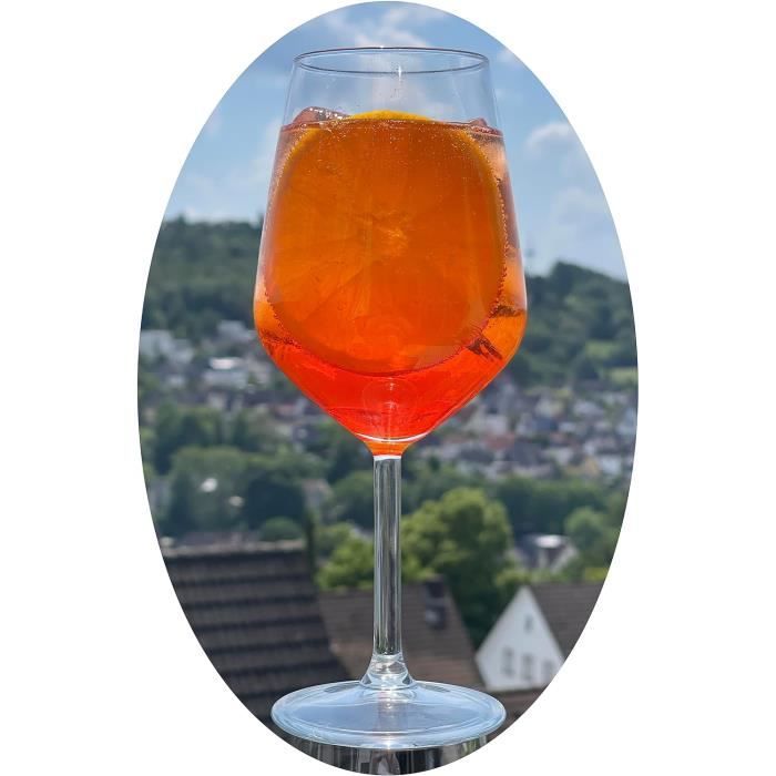 Topkapi Aperol Spritz Glas Morgenröthe XL – Aperol Lot de 6 verres à cocktail, 500 ml, verre ...