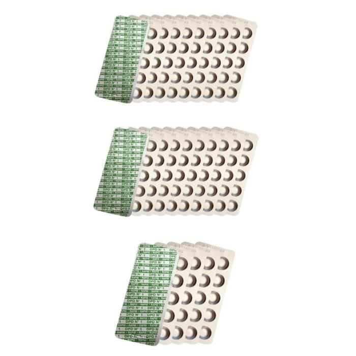 Harren24 Pastilles de test (Rapid) Chlore libre DPD1, Oxygène actif ...