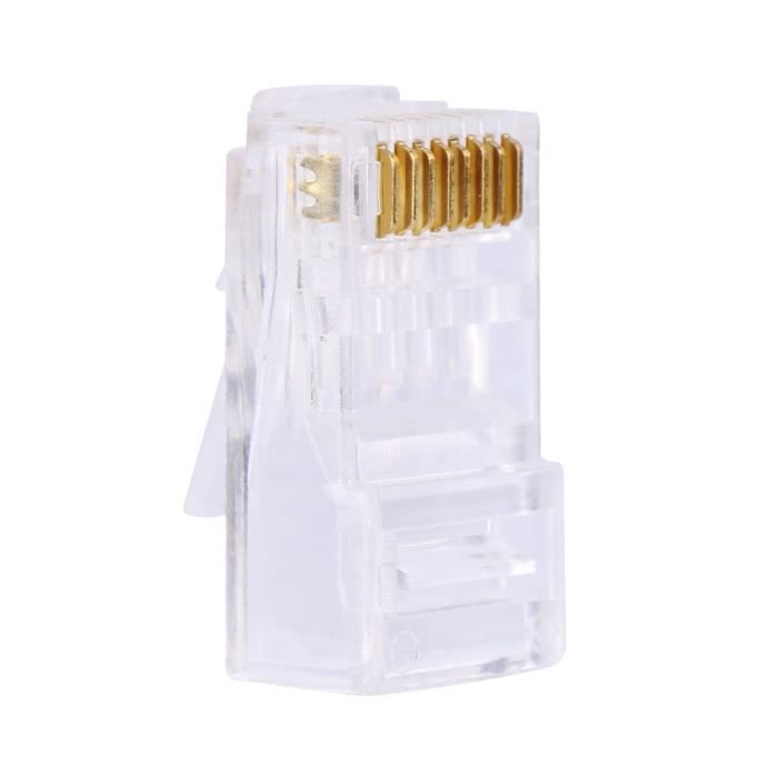 TMISHION prise modulaire RJ45 100 PCS / LOT Cat6 Cat6a connecteur ...