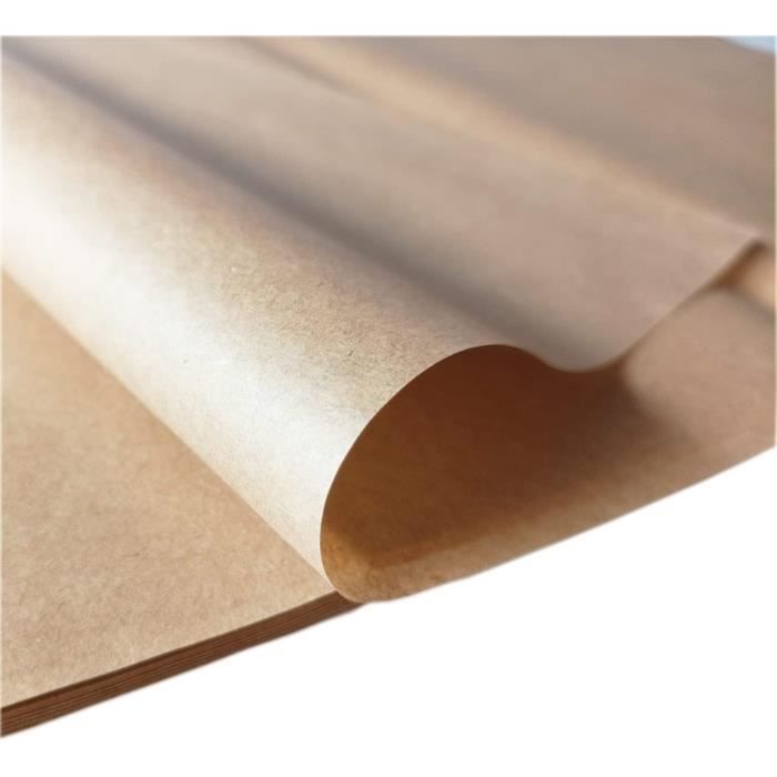100 Feuilles De Papier De Soie Kraft 62X28Cm - Papier Manille 24Gr-M2 ...