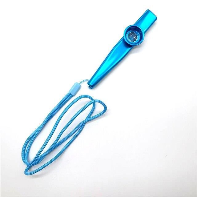 Instrument de musique jouet,09--Flûte de Kazu en métal pour enfants et ...