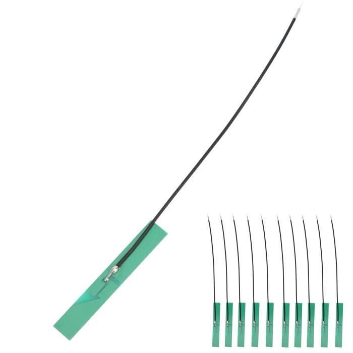 Zerone 10 pièces PCB antenne interne WIFI RG1.13 fil bon signal large ... Zerone 10 pièces PCB antenne interne WIFI RG1.13 fil bon signal large ...