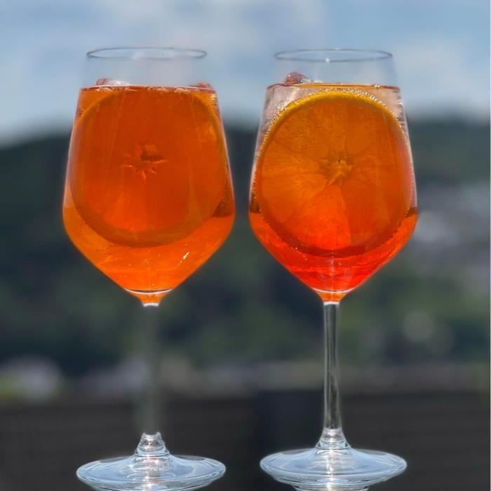 Topkapi Aperol Spritz Glas Morgenröthe XL – Aperol Lot de 6 verres à cocktail, 500 ml, verre ...