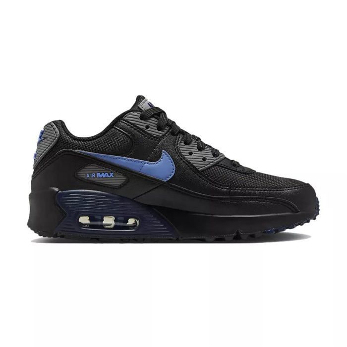 Basket Nike AIR MAX 90 GS Noir et bleu - Cdiscount Chaussures
