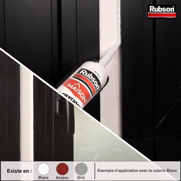 Rubson Mastic Maison Acrylique Murs & Fenêtres, mastic acrylique ...