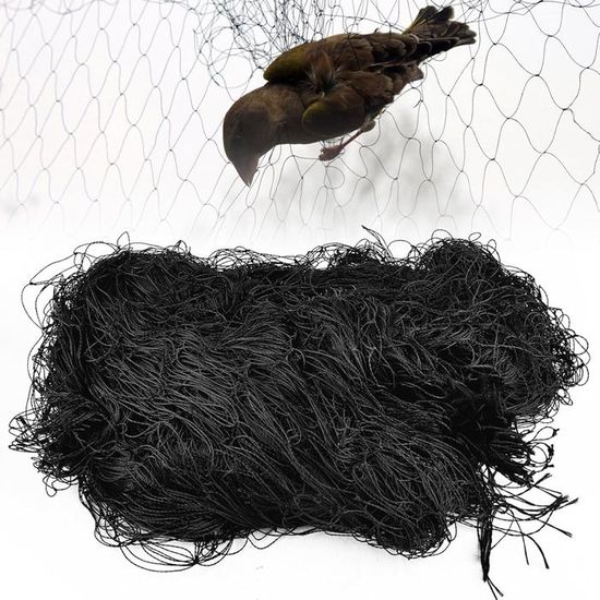 Filet De Protection Contre Les Oiseaux, 7,5 M X 15 M, Pour Volière, Poulet, Étang, Oiseaux ...