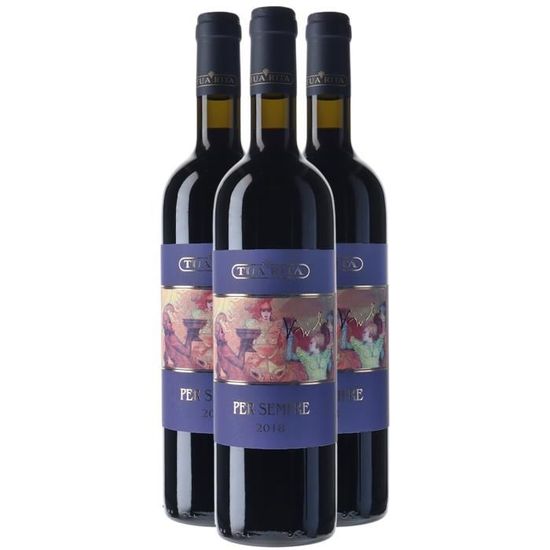 Toscane Syrah Rouge 2018 - Lot de 3x75cl - Casa Tua Rita - Vin IGT ...