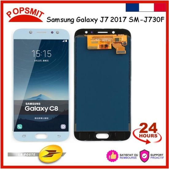 ÉCRAN LCD SAMSUNG GALAXY J7 (2017) J730 SM-J730F AVEC VITRE TACTILE - BLEU - Cdiscount Téléphonie