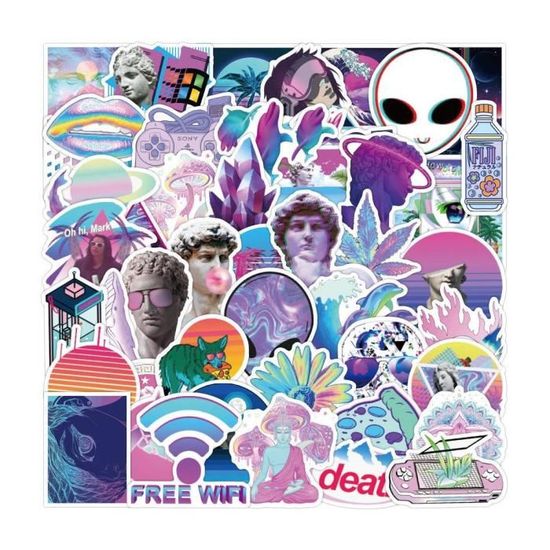 Pack de Stickers - Violet Mix - Cdiscount Au quotidien
