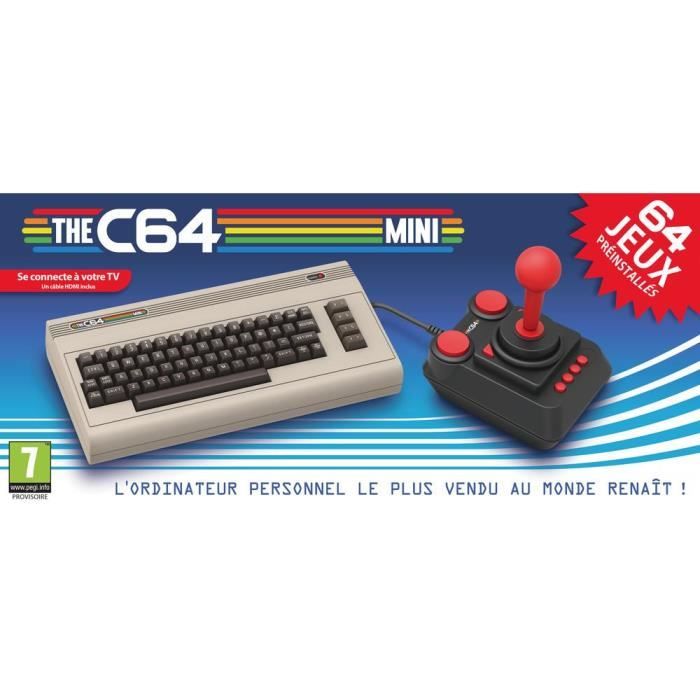 Console de jeu rétro The Commodore 64 - C64 mini avec 64 jeux inclus ...