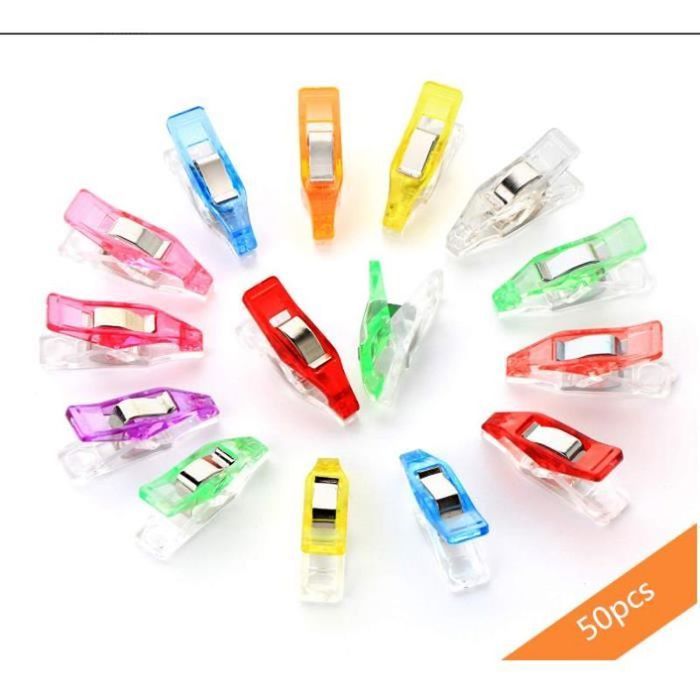 TROMBONE - ATTACHE - ELASTIQUE - PINCE 50pcs Grands Clips Pinces en ...