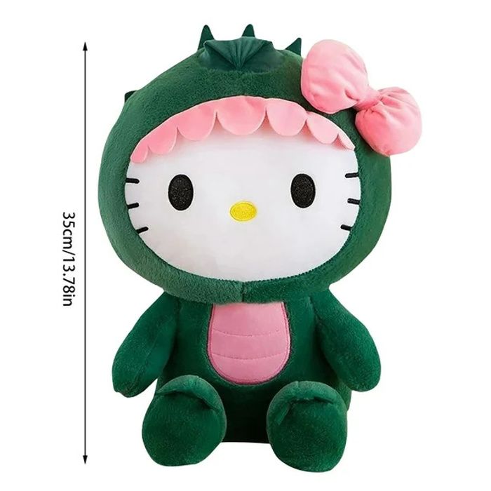 Mignon 35cm Kawaii Hello Kitty Dinosaure Peluche Jouet Dessin Animé ...