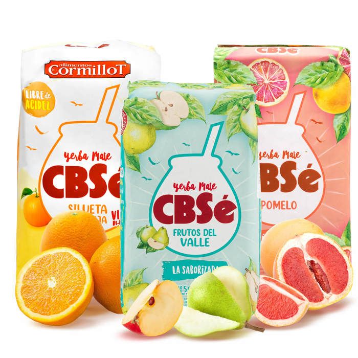 Yerba Maté Kit CBSé Fruité Variété 3 × 500g - Sileuta Naranja, Pomelo ...