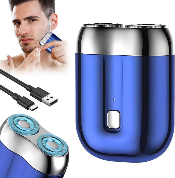 Mini Dual Head Electric Razor, Rasoir Electrique Portable Pour Homme ...