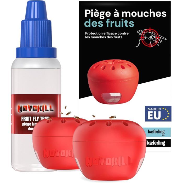 MARGAUX LONNBERG-Piège Moucherons Fruits – 2X Pièges + 30ml Appât ...
