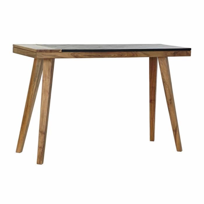 Console marron noir acacia doré (117 x 40 x 74 cm) - Cdiscount Maison