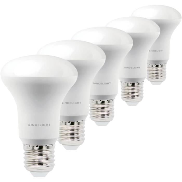 LED 8W Ampoules à Spot avec Culot E27, Réflecteur de Lumière Douce R63 avec Diffuseur Laiteux ...