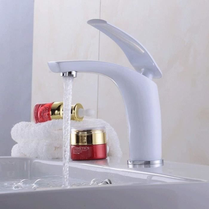 La Nouvelle Salle de Bain Robinets Noir Blanc lavabo Robinet Robinet d ...