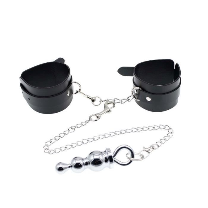 Menottes érotiques En Cuir Réglables Pour Couples Menottes à La