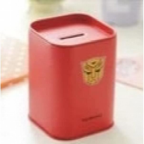 Piece - Monnaie Personalise Square piggy bank Logbook Series Tin Plate ...