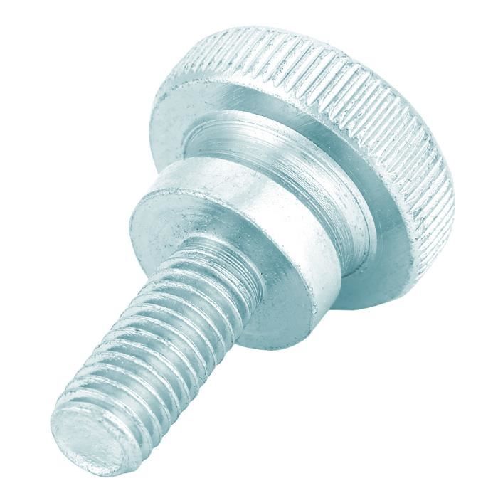 EJ.life Vis à tête moletée 10pcs M8 Vis à Pouce à Tête Moletée en Acier ...