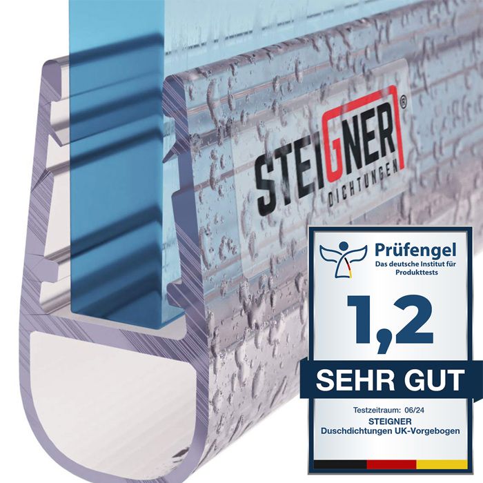 Joint d'étanchéité douche 170cm - STEIGNER - Pour vitre 6-8mm ...
