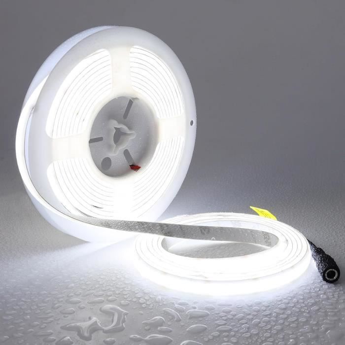 Ruban Led 5M Blanc Froid Étanche Haute Luminosité 11000Lm, Dc24V Smd ...