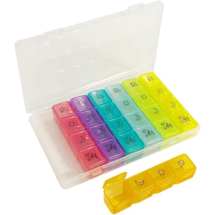 Portable Pilulier Semainier 7 Jours Boîtes À Pilules Avec 28 ...