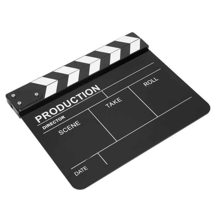 Clap de cinéma en Acrylique - VBESTLIFE - Outil de Réalisateur Professionnel - Blanc - Cdiscount ...