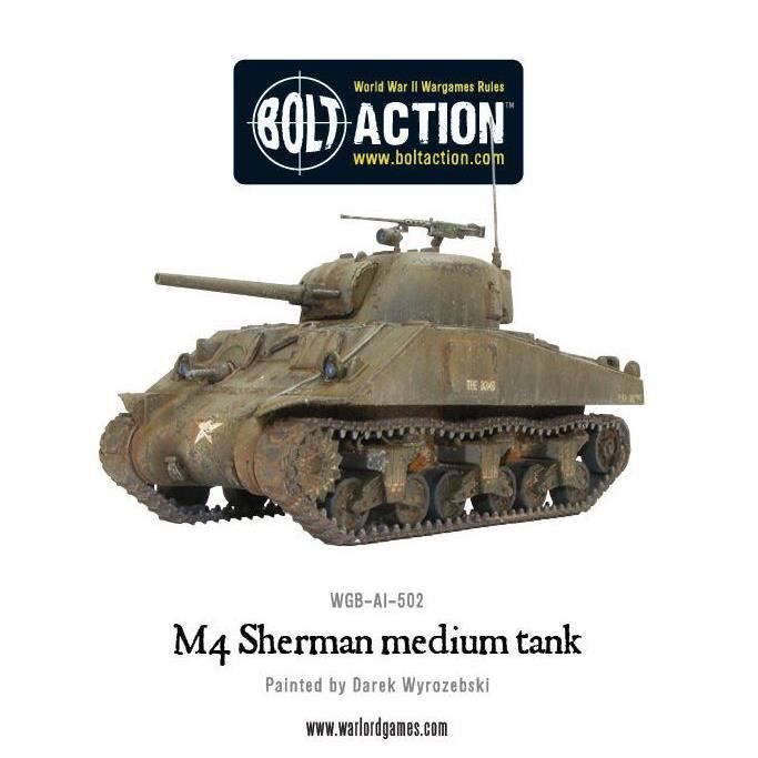 Warlord Games Bolt Action - M4 Sherman Medium Tank Model Kit - WGB.AI ...