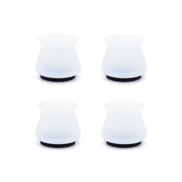 PIED DE MEUBLE,Transparent 4 PCS--Couverture de Protection des pieds de ...
