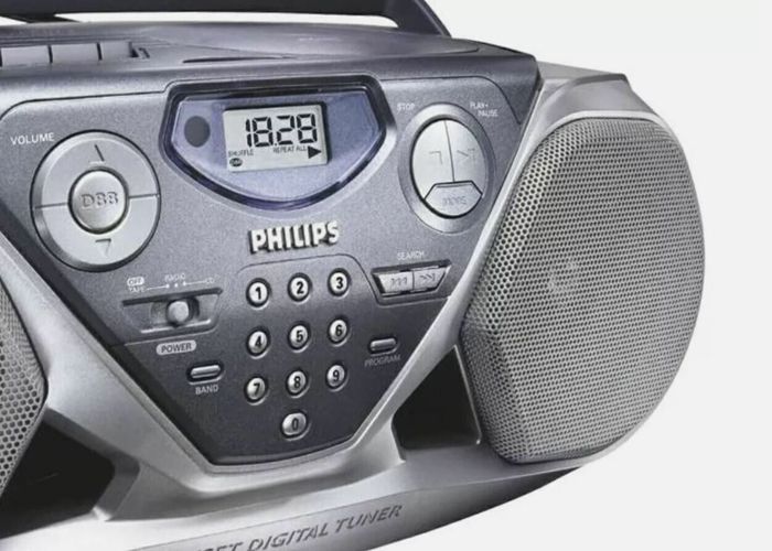 Radio cassette Philips AZ1505 Boombox K7 audio FM sans fil stéréo ...
