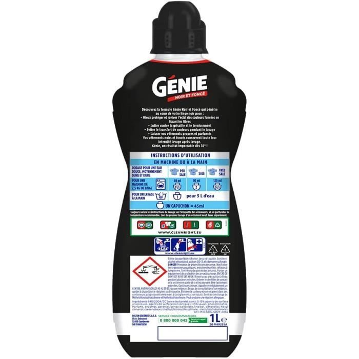 Lessive Liquide Noir Et Foncé 1 L[H318] - Cdiscount Electroménager