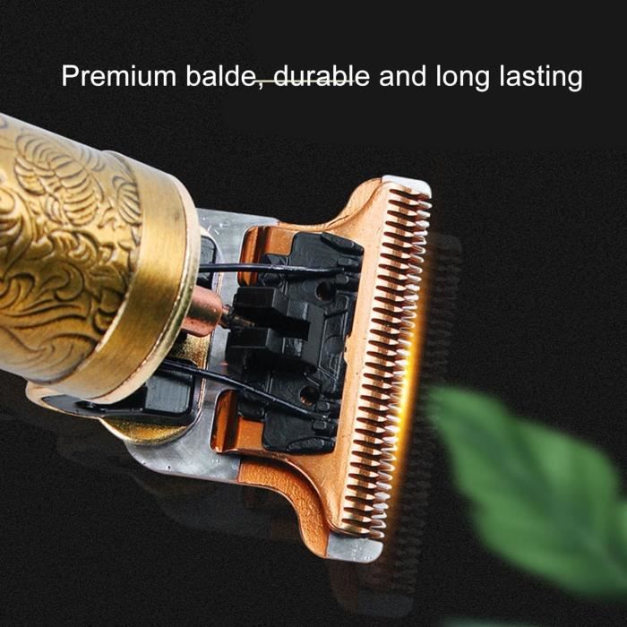 Nornward Tondeuse À Cheveux Pour Homme, Lame En T Zéro Espacement Sans Fil Tondeuse À Cheveux ...