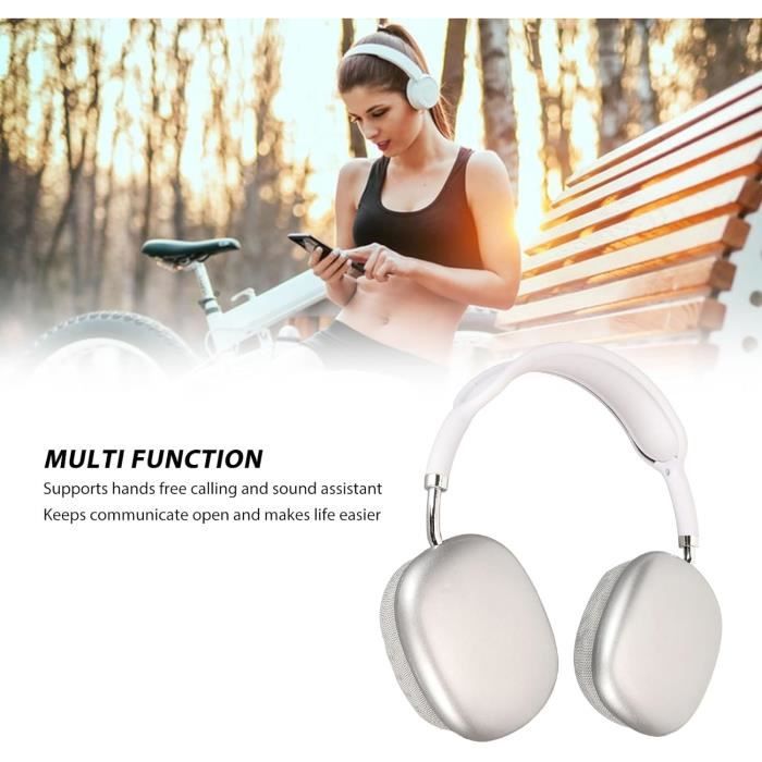 Casque Bluetooth Hifi Deep Bass, Casque Sans Fil Avec Micro Intégré ...