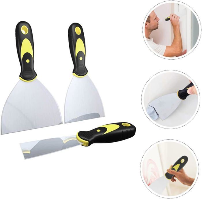 3 Pices Couteau Mastic Outil De Grattoir Petite Raclette Outils ...