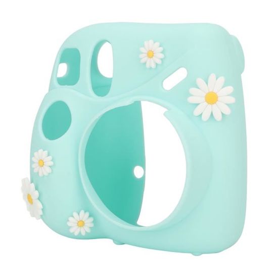 (Marguerite Bleue)Coque En Silicone Pour Appareil Photo Instantané ...