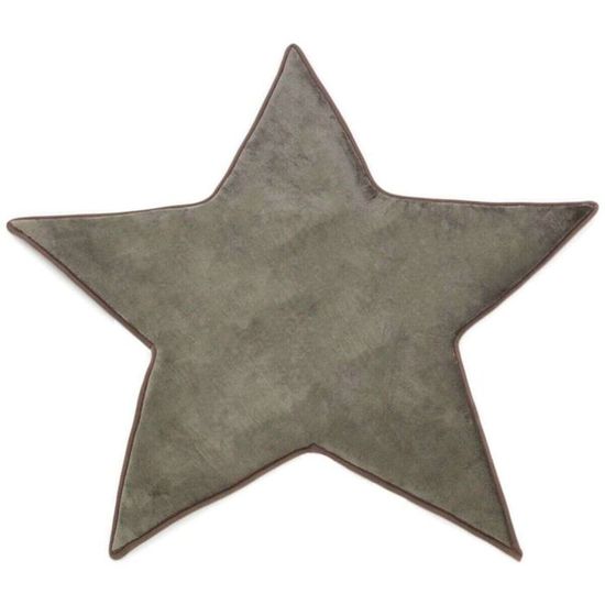 FLANELLE Tapis Etoile 90x90 cm Taupe - Cdiscount Maison