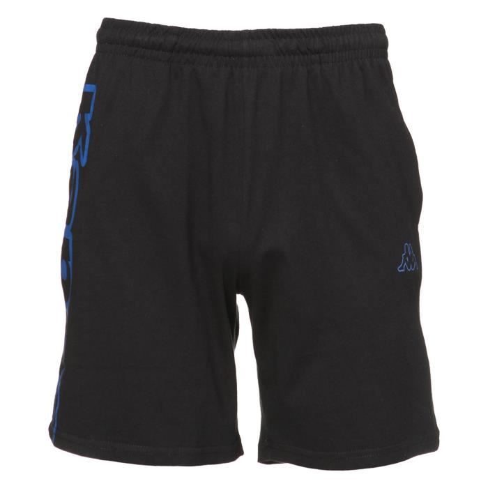 KAPPA Short Rico - Homme - Noir Noir - Cdiscount Sport