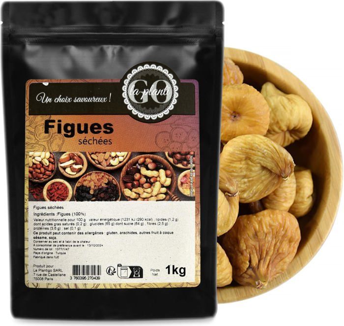 Figues séchées (fruits secs entiers) 1kg - LA PLANTIGO - Cdiscount Au ...