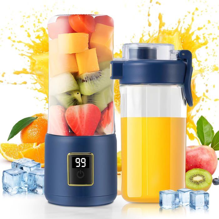 Mixeur portable - Mini mixeur - 12 lames - Portable - Mixeur à emporter ...