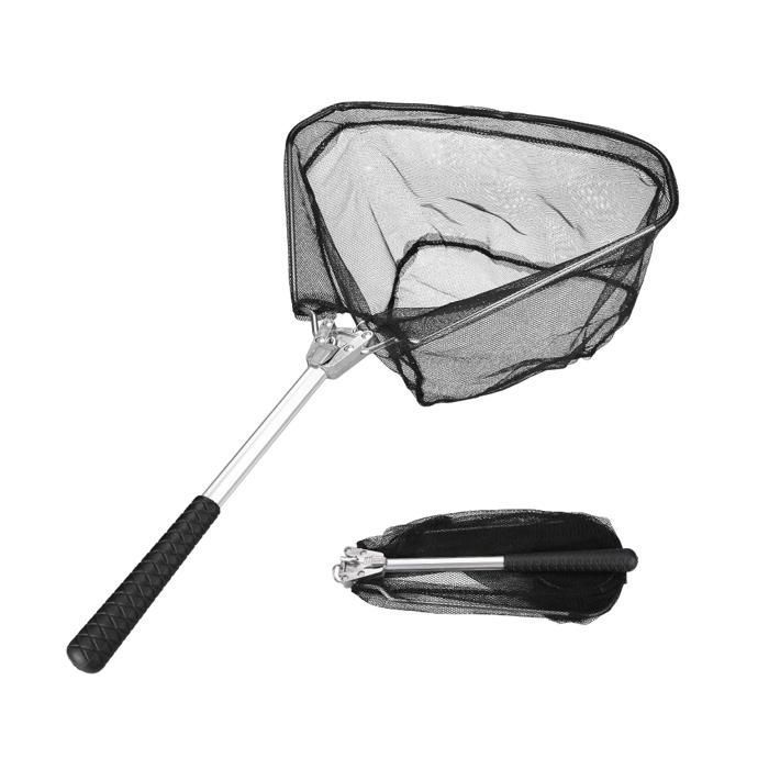 Épuisette de Pêche, Epuisette Caoutchouc 50 cm, Épuisette Pêche Pliable ...