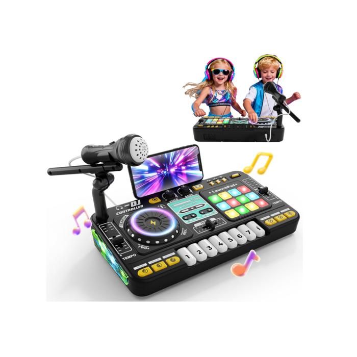 Table de mixage DJ - Pupitre pour enfants de 3 à 10 ans - Contrôleur DJ ...