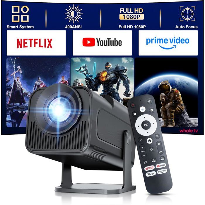 Mini vidéoprojecteur intelligent - SUTEO - HY320max - Compatible ...