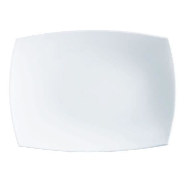 Assiette de présentation 35x26cm Delice Blanc Arcoroc - Cdiscount Maison